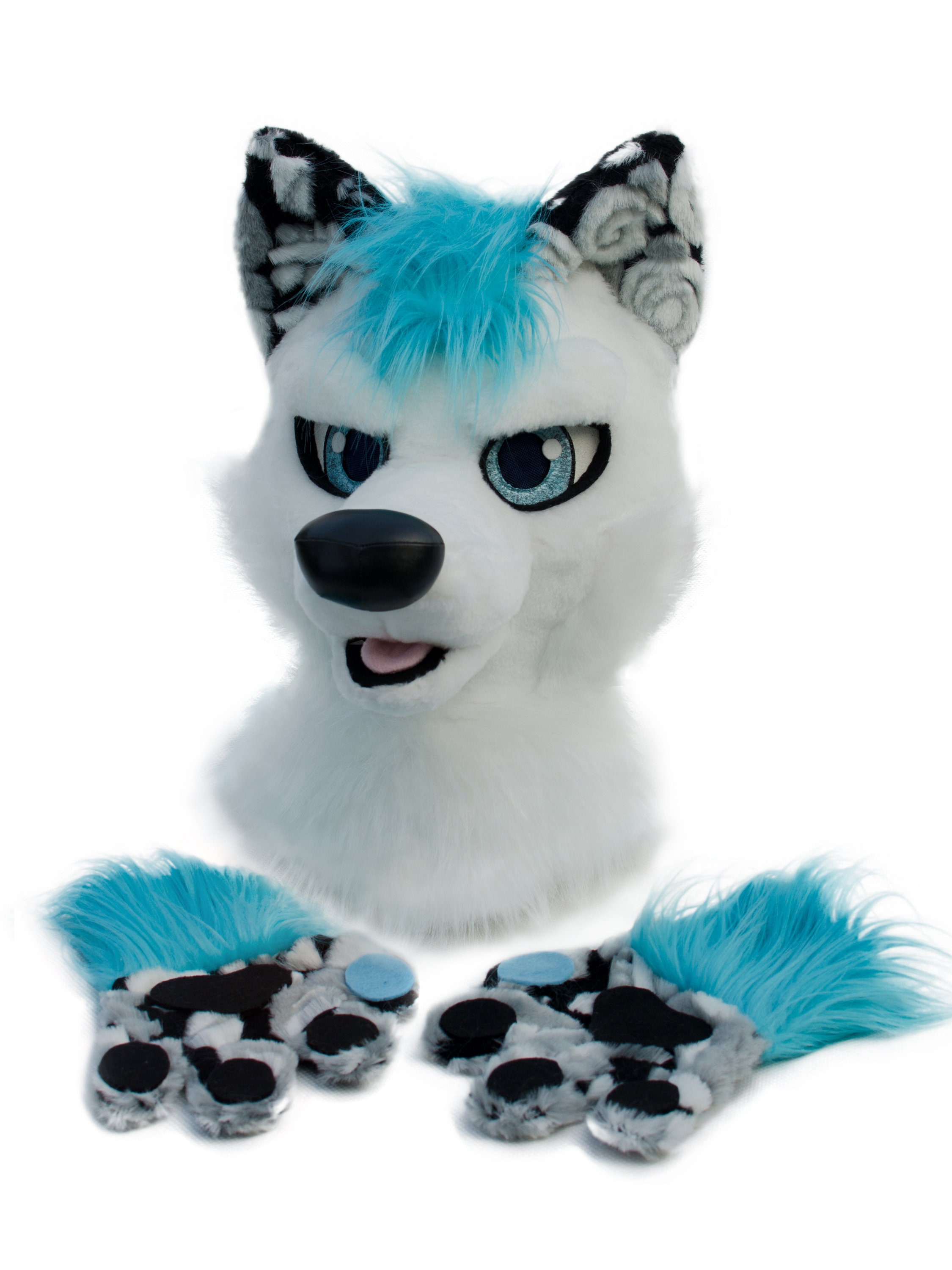 Arctic Wolf Fursuit Premade Fursuit Head Arctic Wolf White - Etsy UK