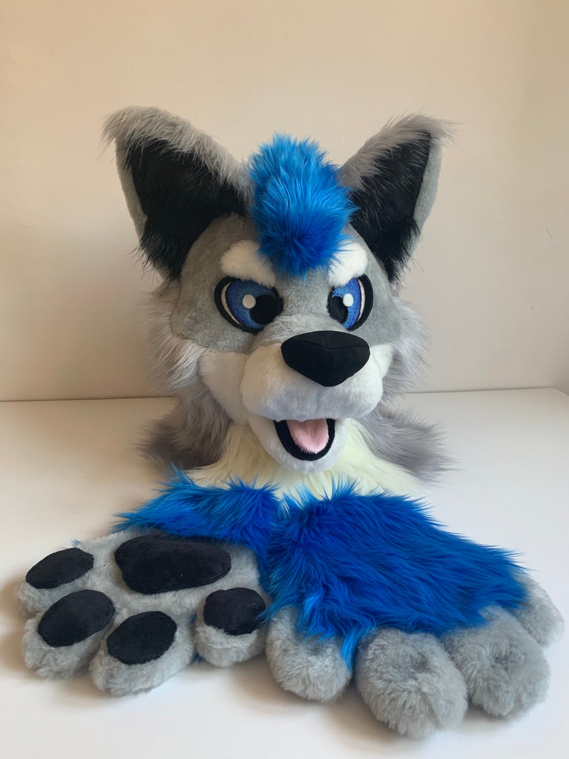 Grey Wolf Fursuit Head Grey Furry Suit Fursuit for Sale - Etsy UK