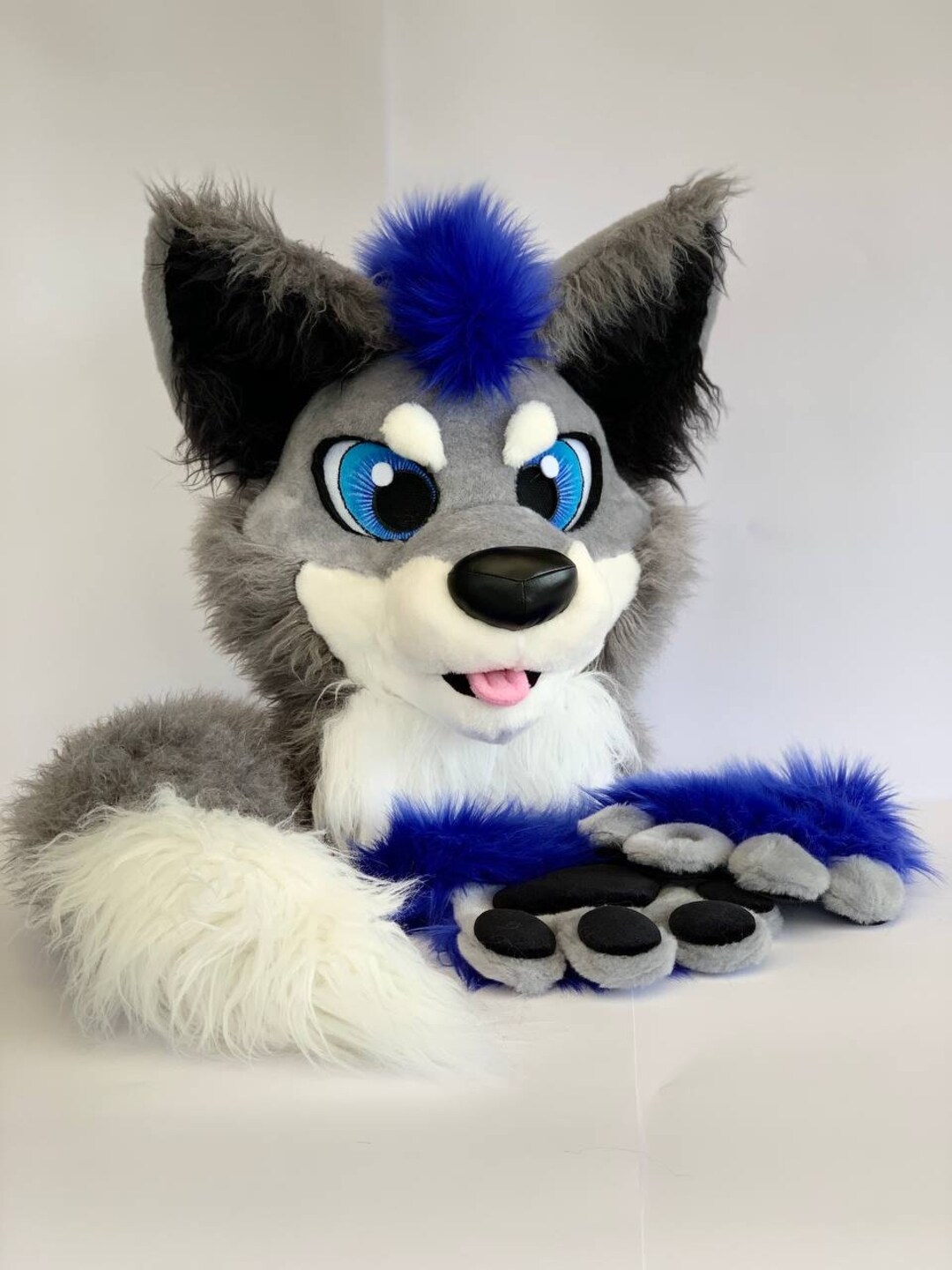 Grey-blue Wolf Fursuit Mini Partial 3pcs Set - Etsy