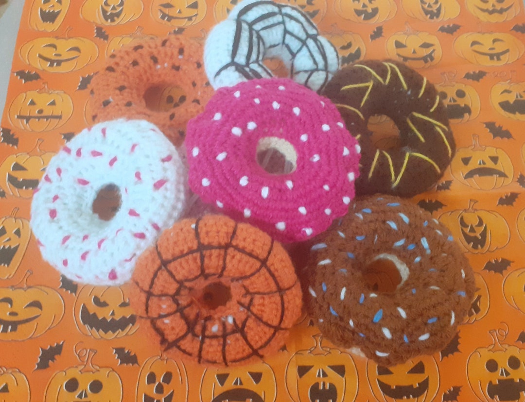 Pack of 6 Crocheted Donuts - Etsy