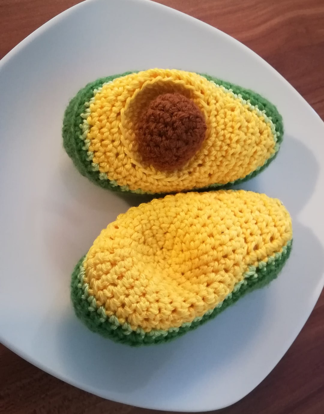 Crocheted Avocado Pair With Pit Children's Kitchen - Etsy Sweden