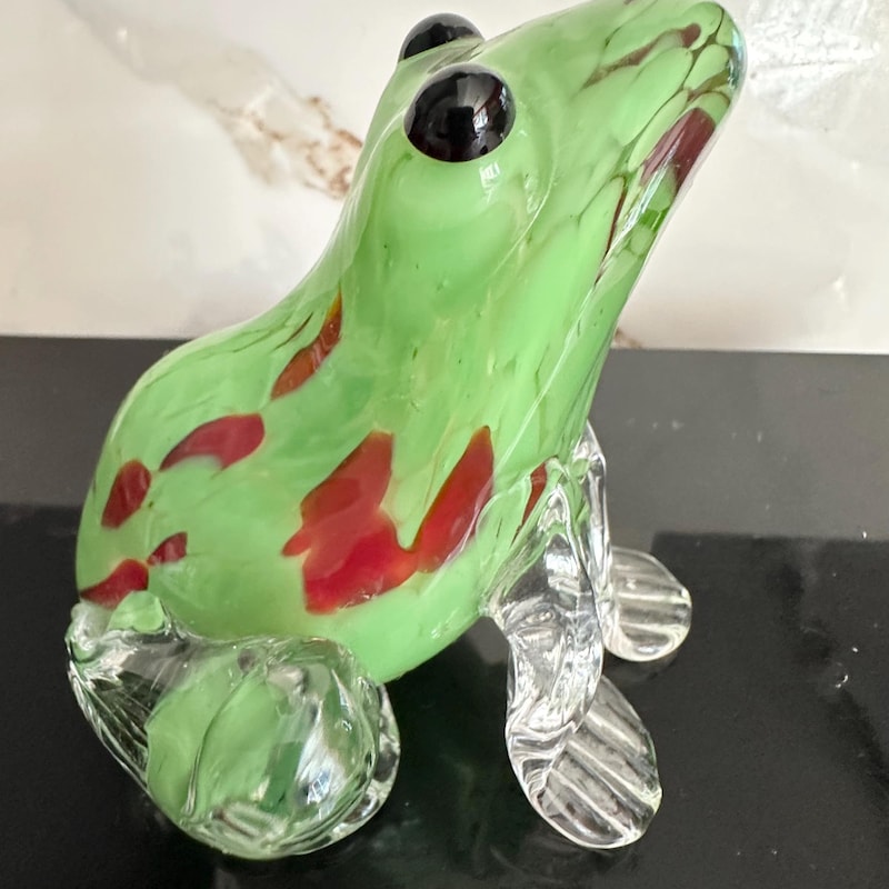 Murano Frog Statue - Etsy