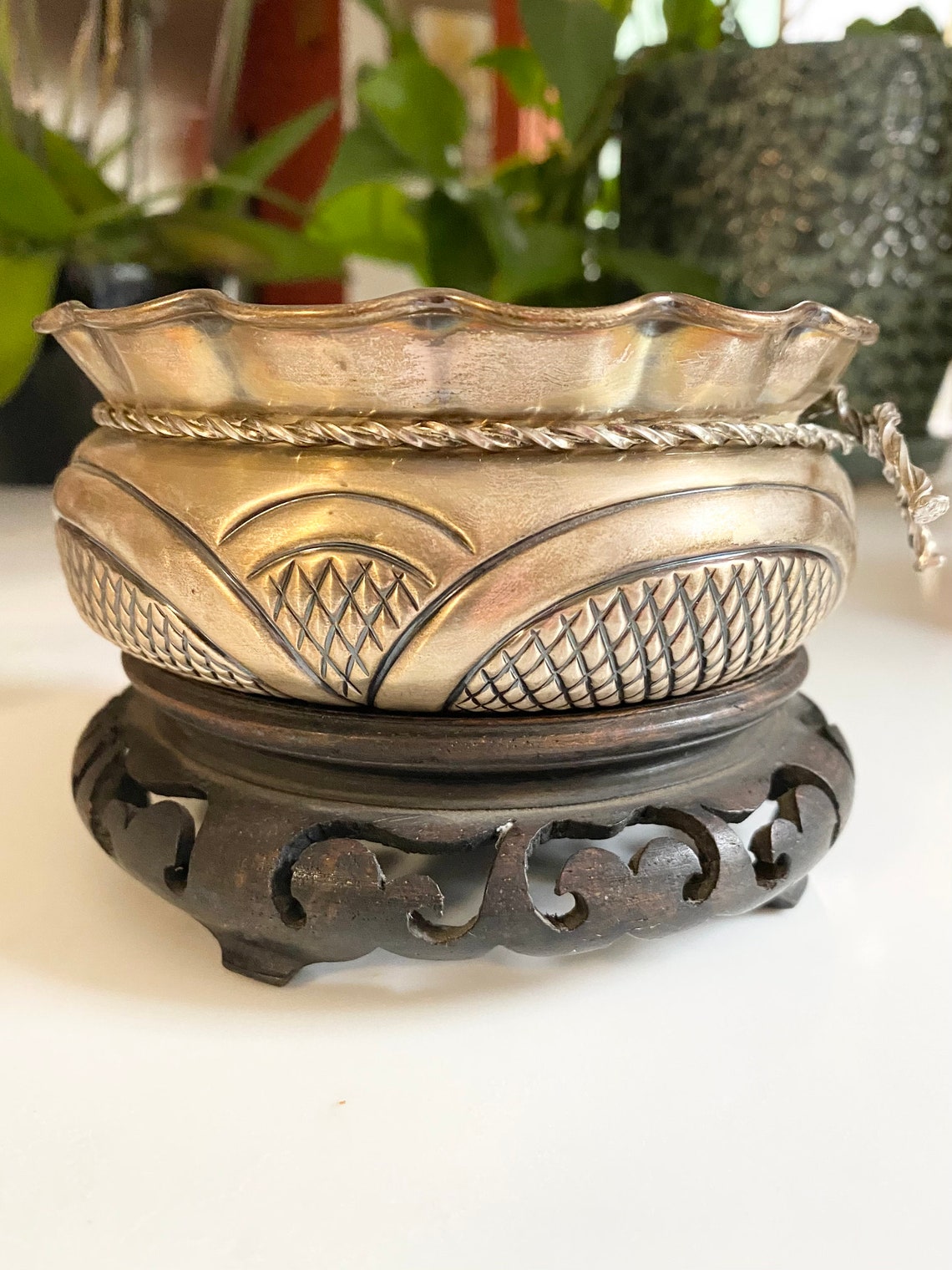 Carved Wood Stand Asian Display Stand - Etsy