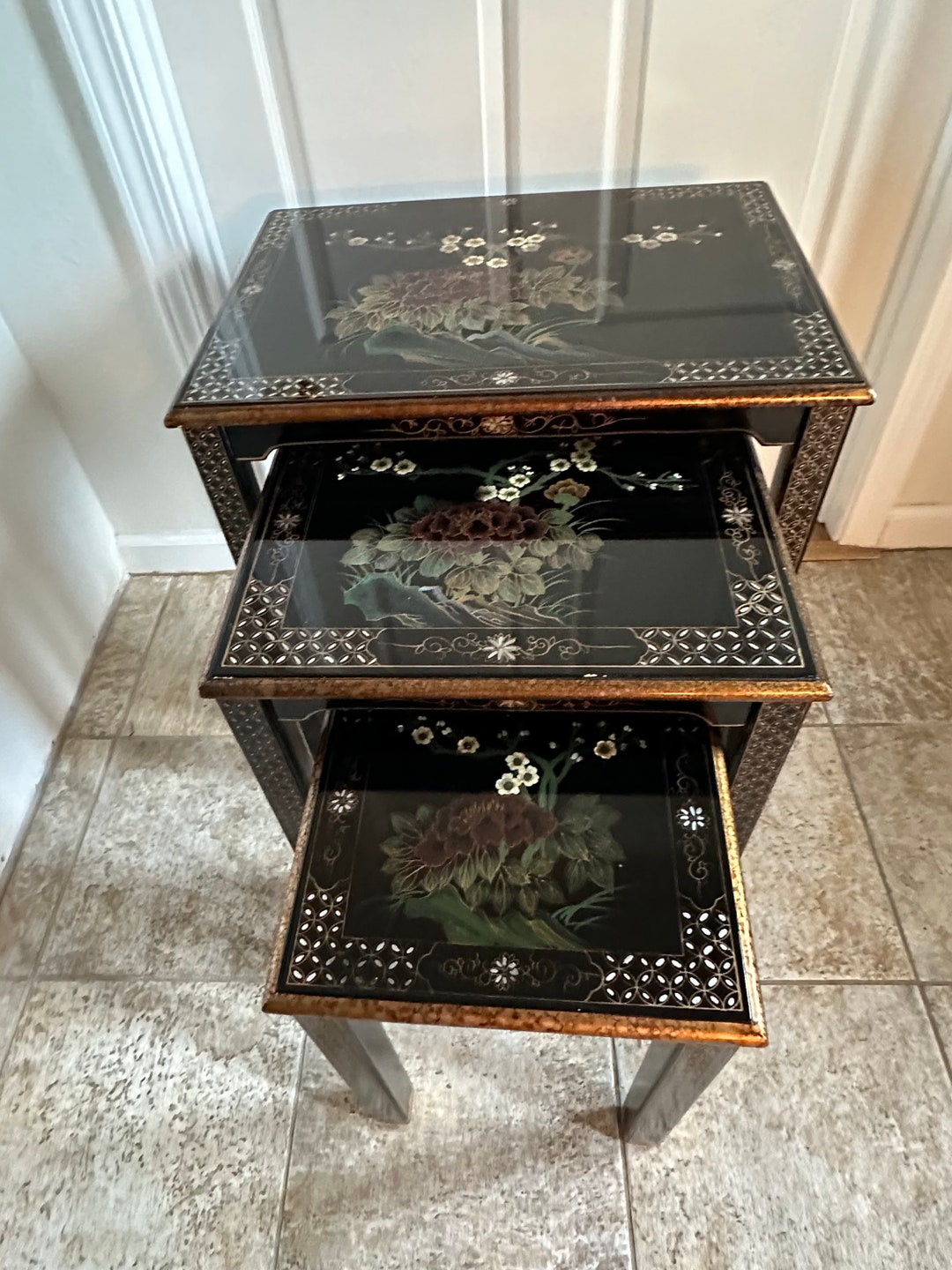 Asian Nesting Tables - Etsy