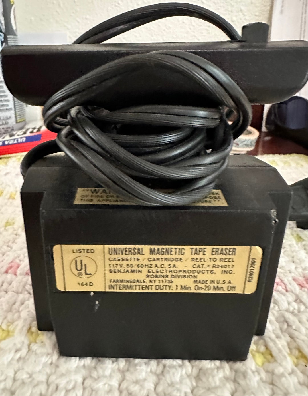 Magnetic Tape Eraser - Etsy