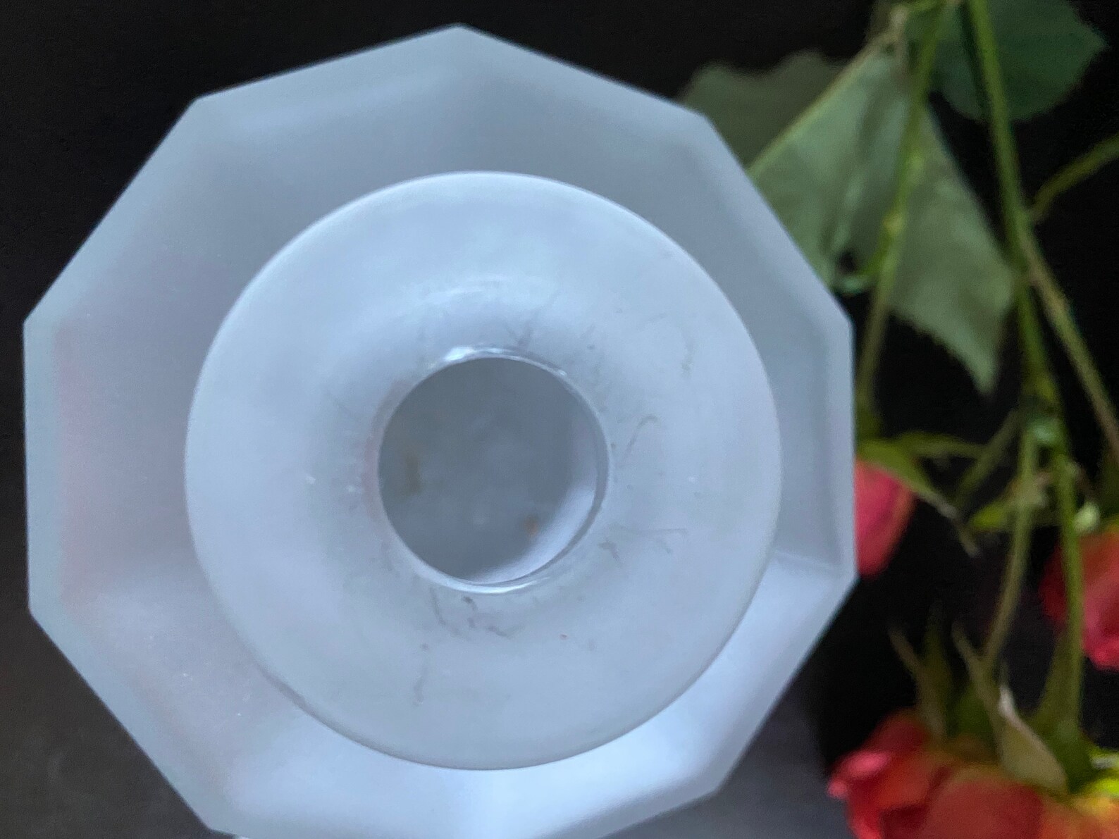 Vintage Perfume Bottle Rose Cap Bottle - Etsy