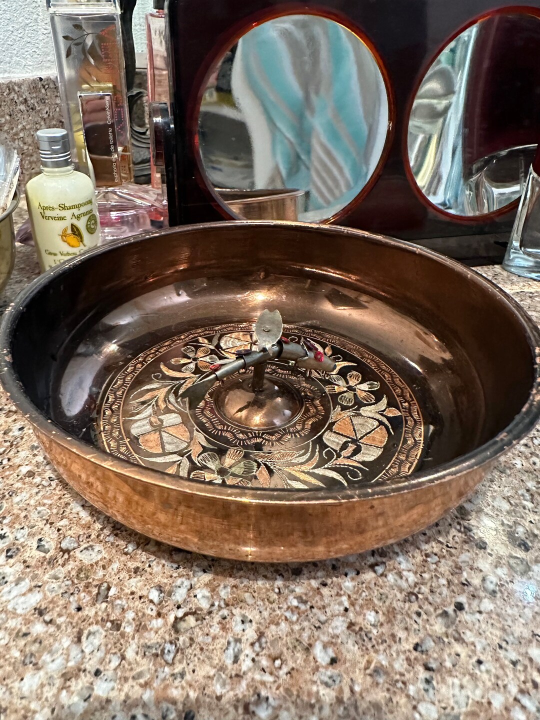 Turkish Bath Bowl, Copper Hammam Tas, Swimming Fish Bowl - Etsy