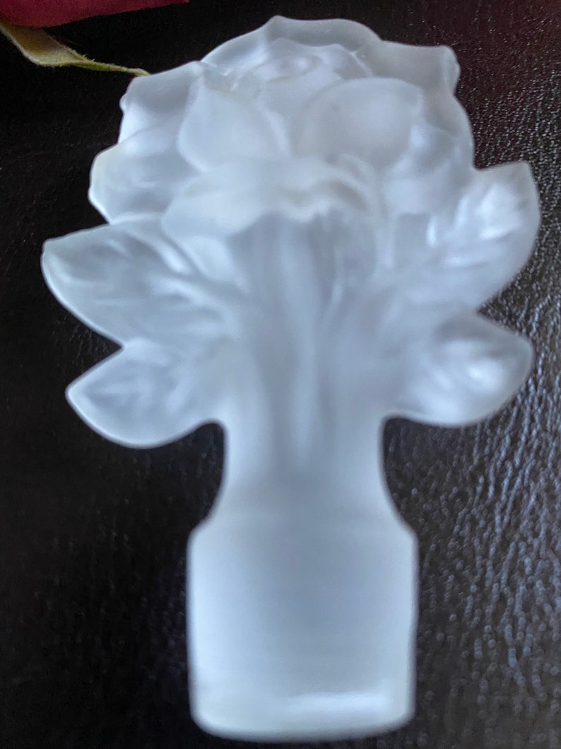 Vintage Perfume Bottle Rose Cap Bottle - Etsy