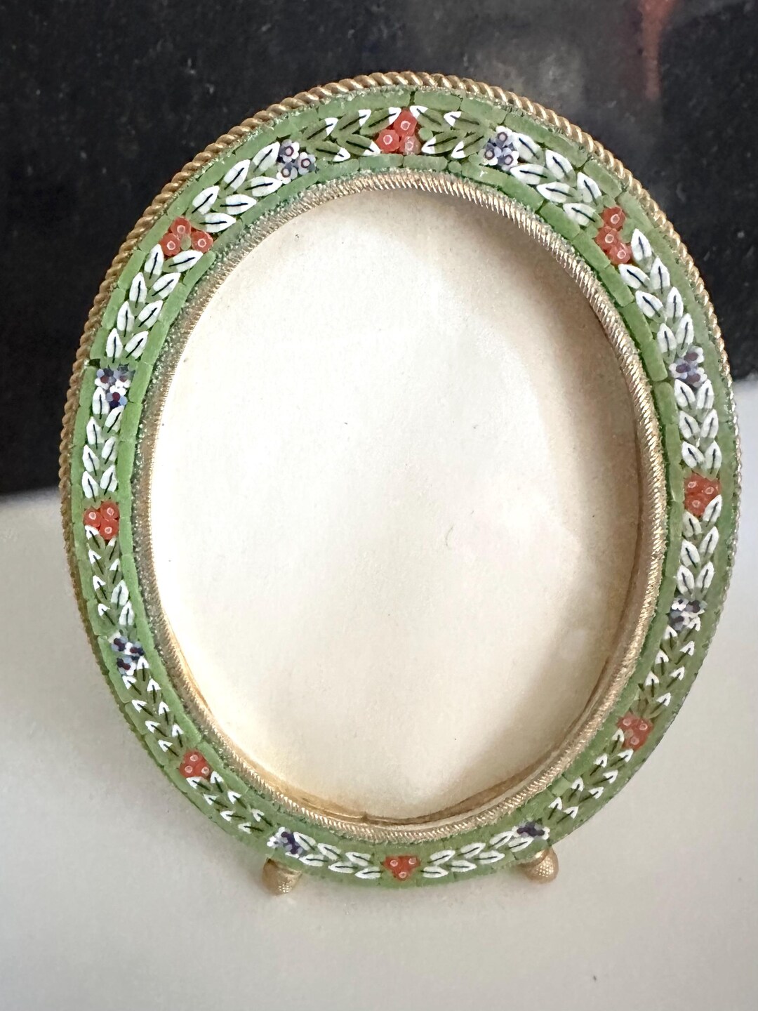 Micro Mosaic Frame, Oval Italy Frame - Etsy