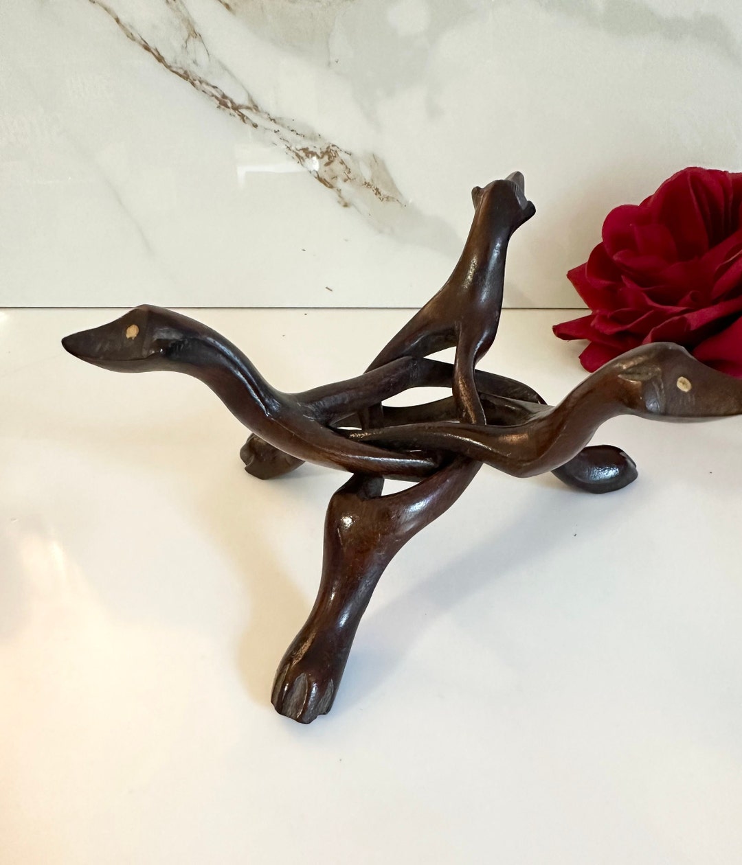 Interlocking Snakes Stand, African Unity Stand - Etsy