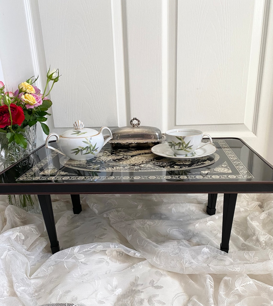 Korean Folding Table Mother of Pearl Table - Etsy