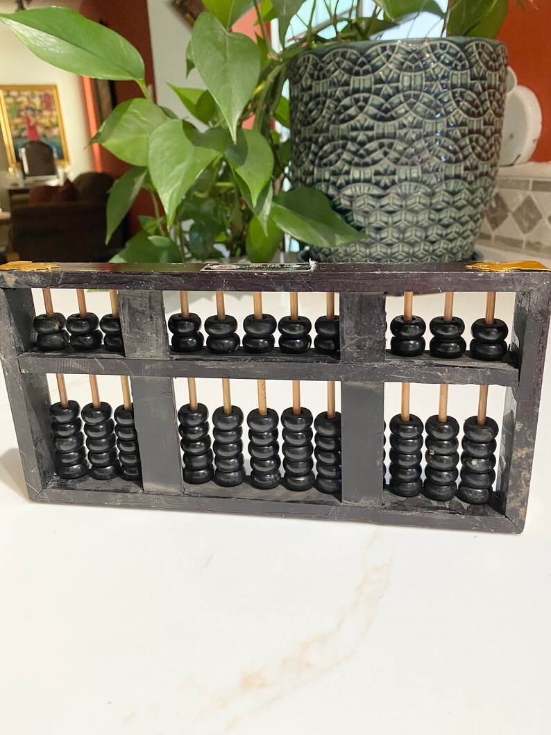 Vintage Chinese Abacus Lotus Flower Brand - Etsy