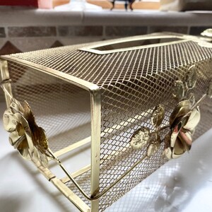 Gold Tissue Box, Metal Rose Box - Etsy