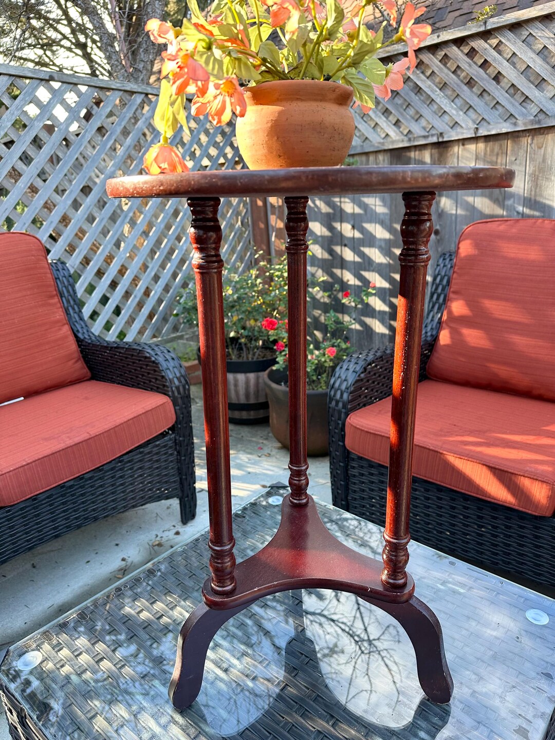 Round Side Table - Etsy