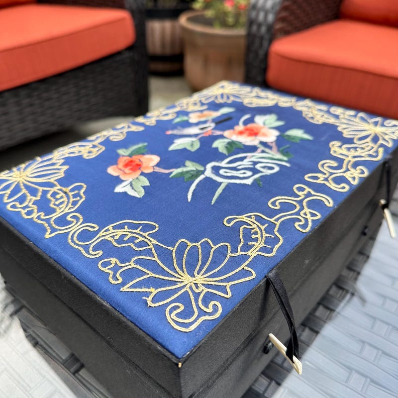 Chinese Silk Box Large - Etsy