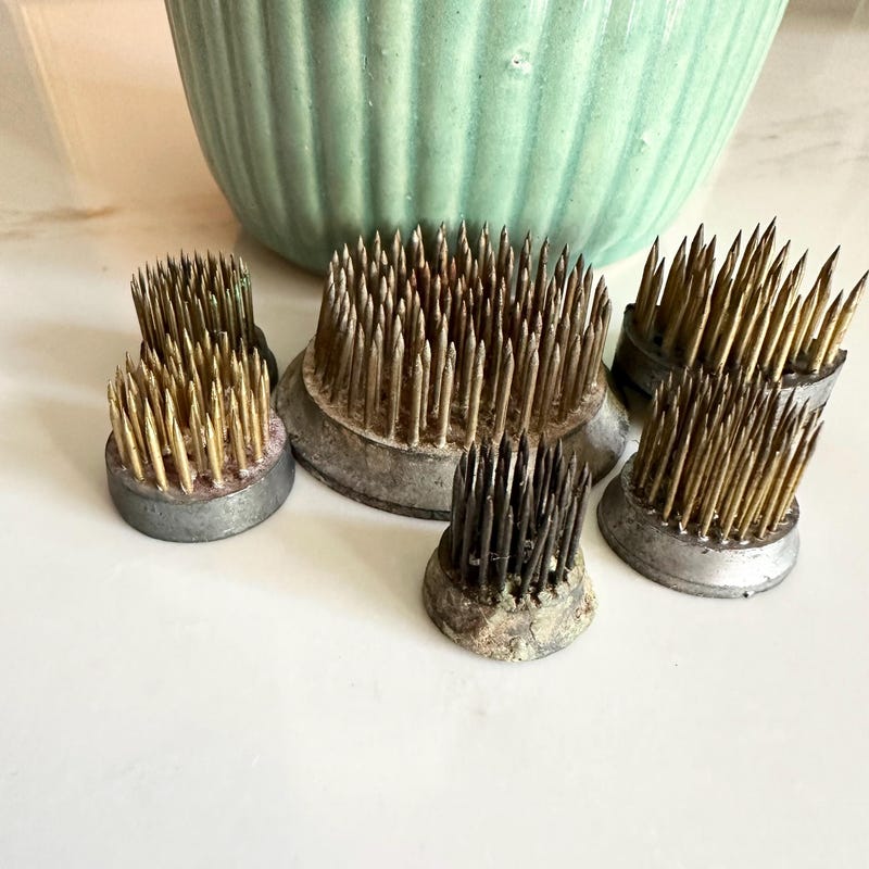 Metal Flower Frog - Etsy