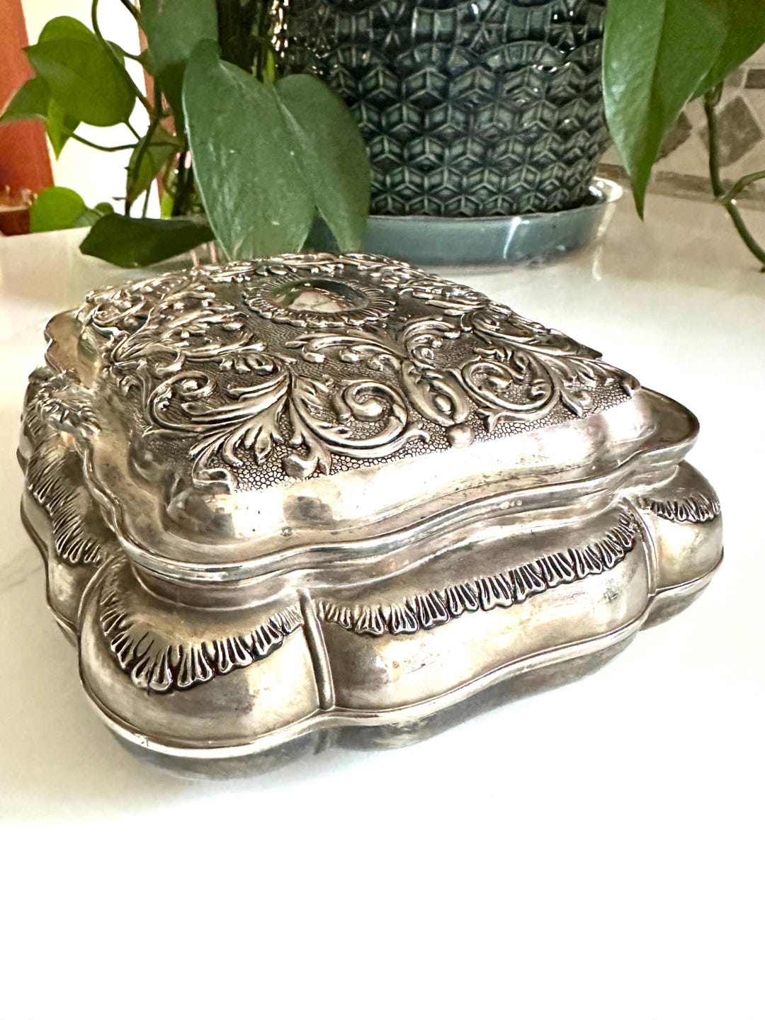 Art Nouveau Box, Godinger Silver Jewelry Box - Etsy