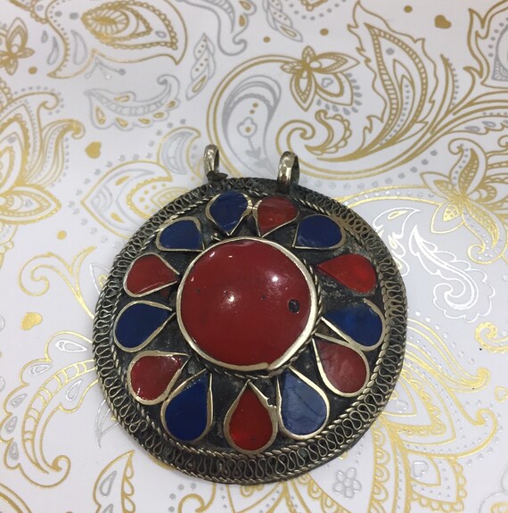Antique Turkish Pendant, Agate on Silver, Antique Aga… - Gem