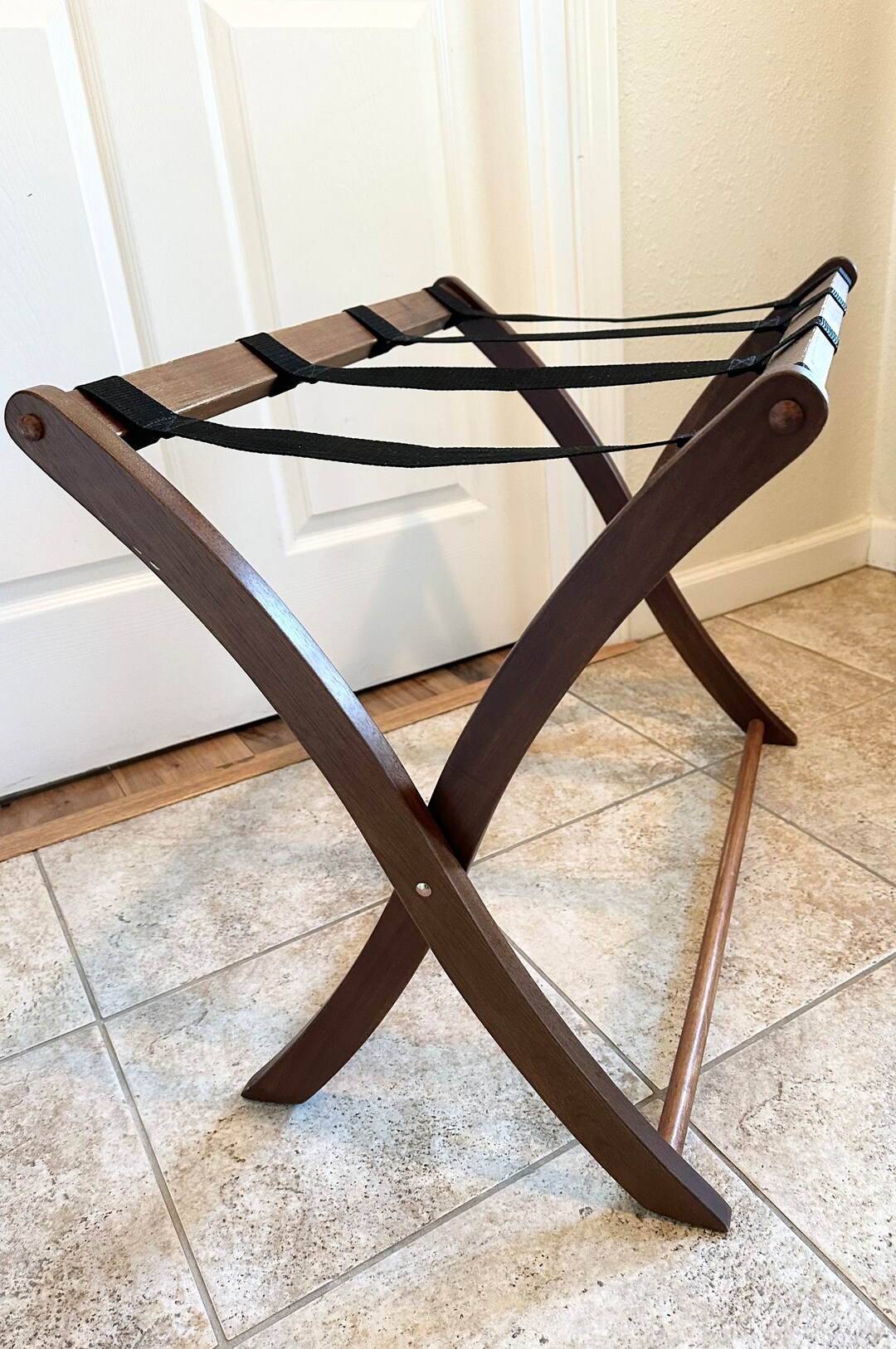 Hotel Luggage Rack, Folding Suitcase Stand - Etsy