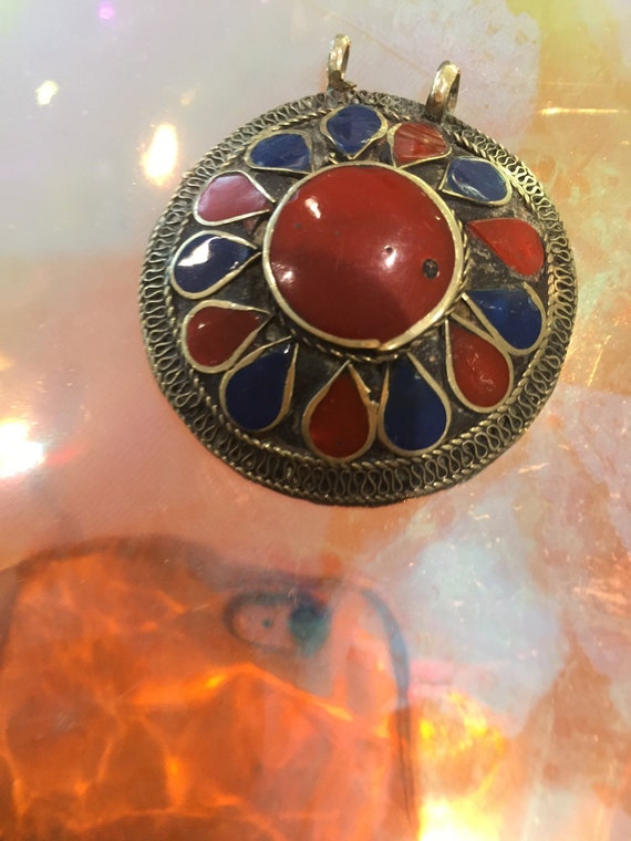 Antique Turkish Pendant, Agate on Silver, Antique Aga… - Gem