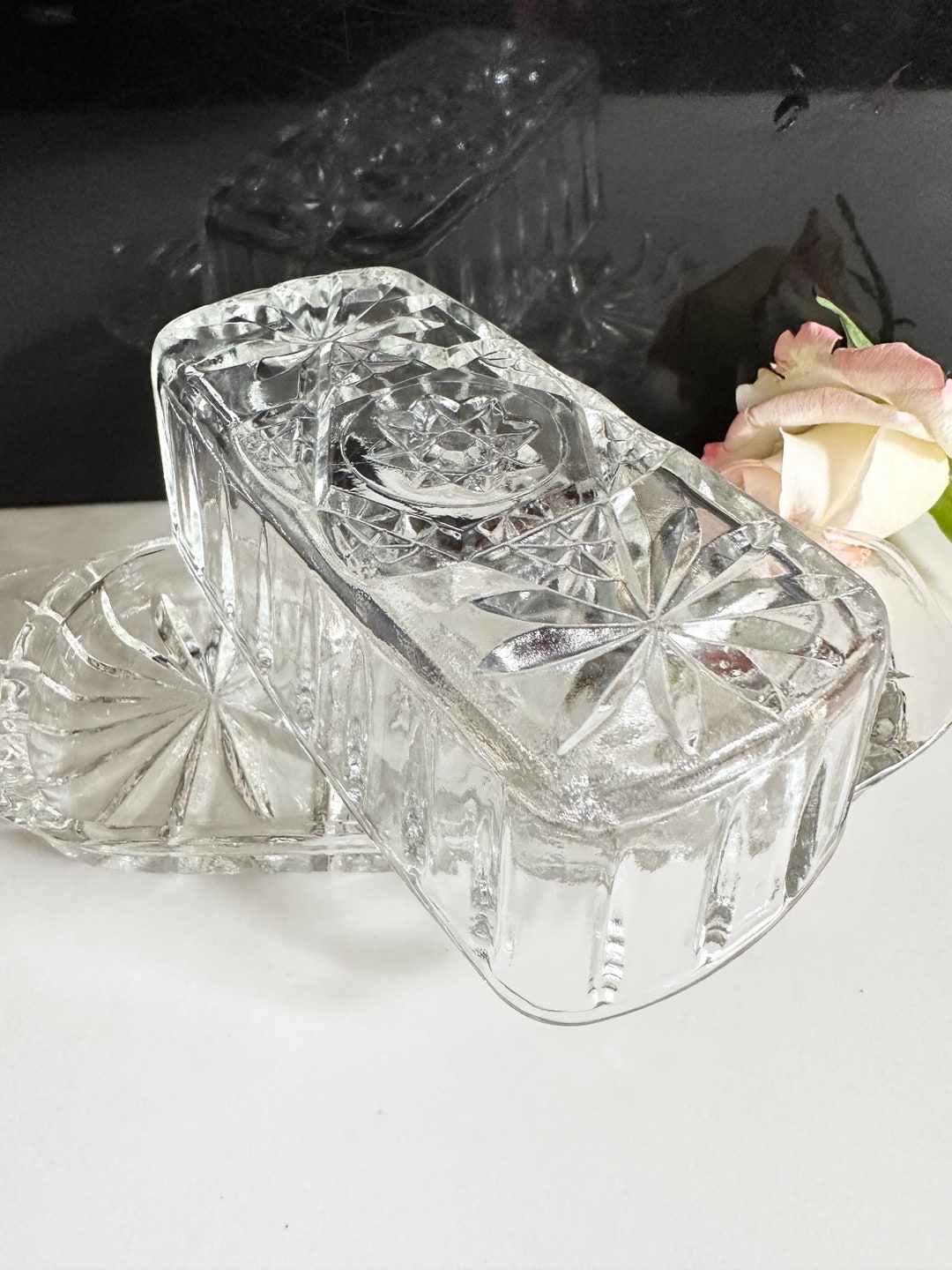 Crystal Butter Dish - Etsy