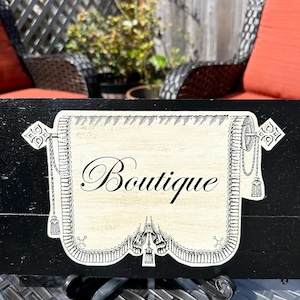 Shabby Boutique Sign - Etsy
