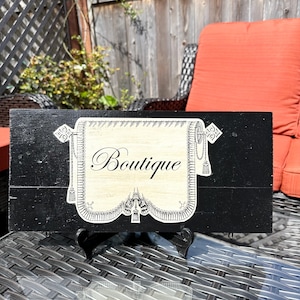 Shabby Boutique Sign - Etsy