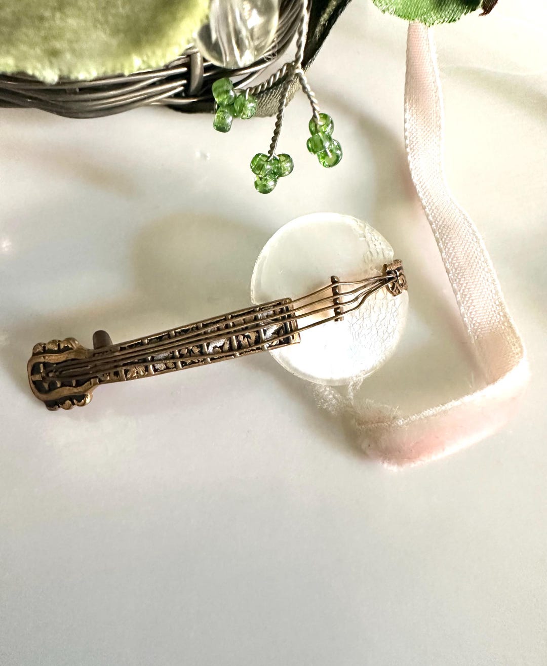 Musical Instrument Pin, Banjo Brooch Spain - Etsy