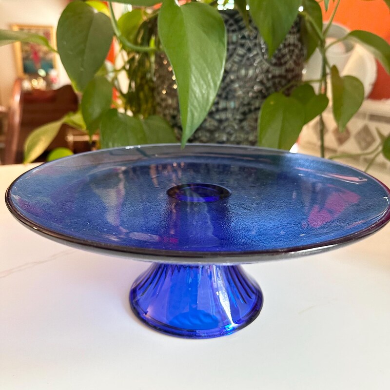 Blue Cake Stand - Etsy