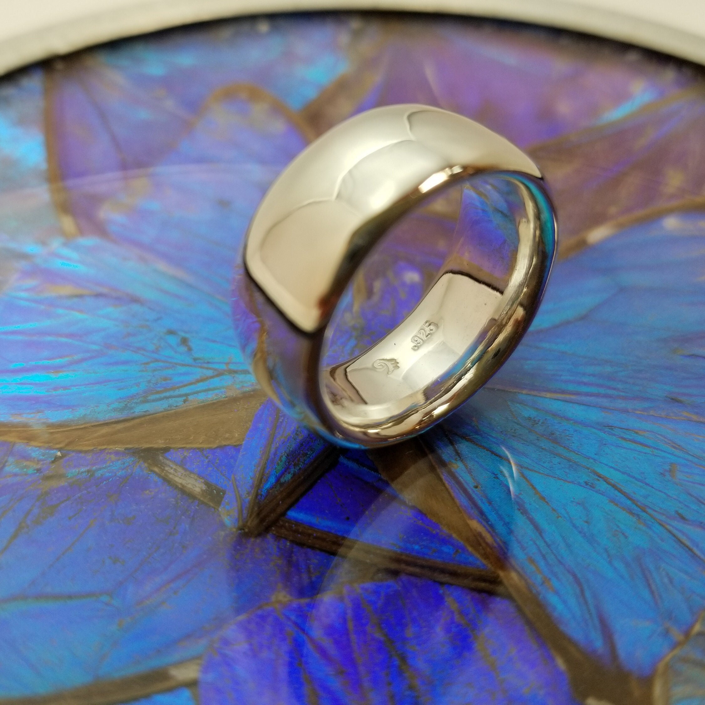 Full Moon Ring: Handcrafted Silver Ring With Unique Design and - Etsy