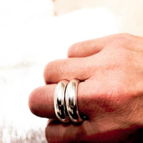 Fat Moon Fine Silver Ring is a Bold Silver Ring With a | Etsy