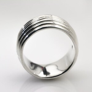 Revolutions: A Bold and Elegant Sterling Silver Ring With Six Loops - Etsy