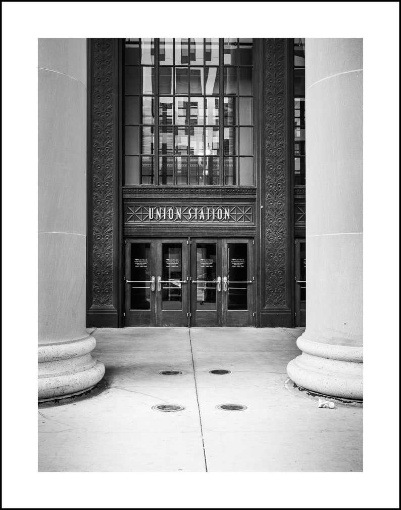 Chicago Photography, Chicago Union Station, Street Photography, Black ...