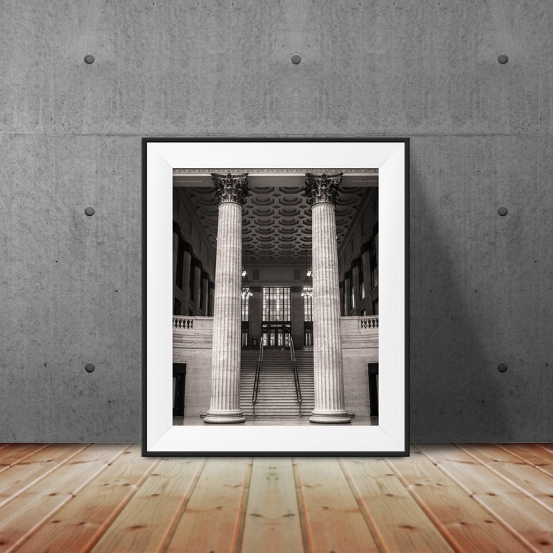 Chicago Photography, Chicago Union Station, Street Photography, Black ...