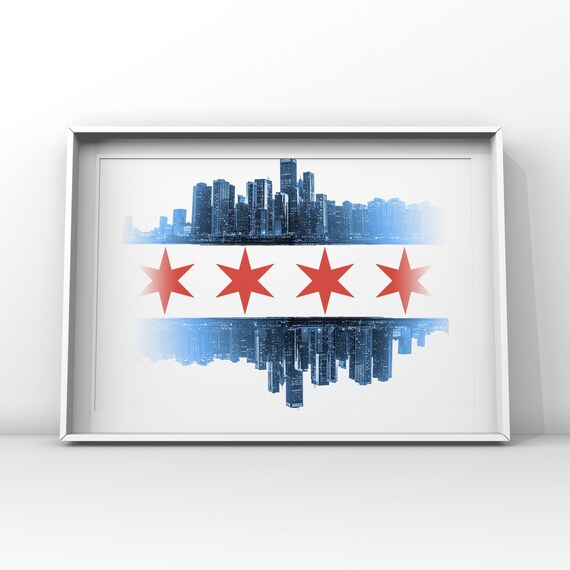 Chicago Flag Art