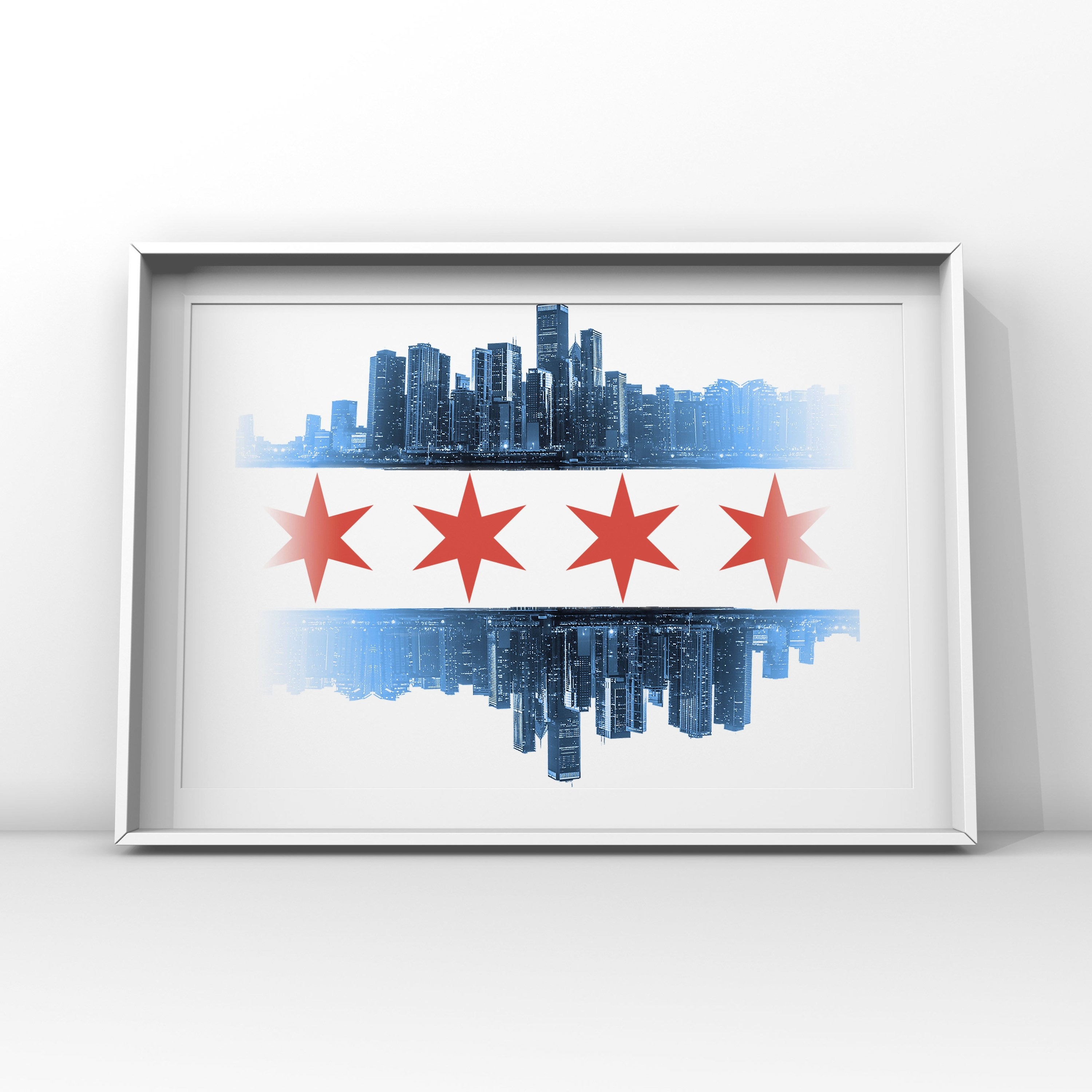 Chicago Flag Skyline