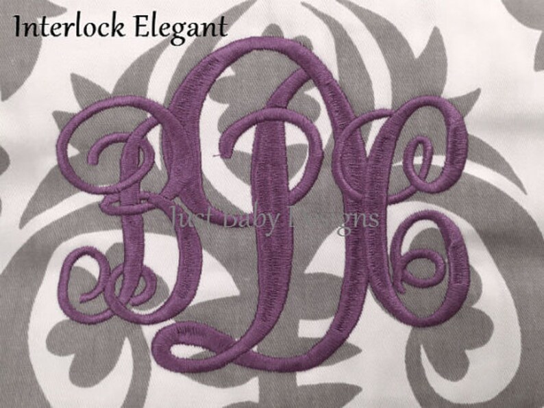 Monogram Interlocking Elegant Font | Etsy