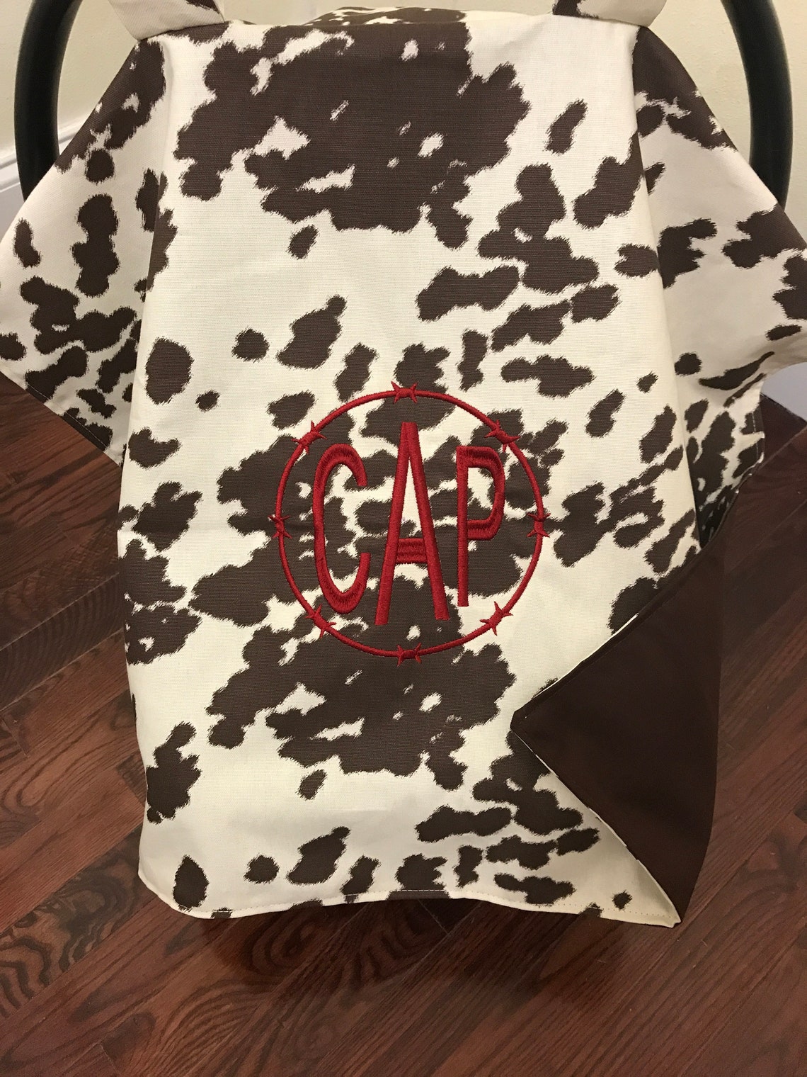 Personalized Cow/pony Hide Baby Car Seat Tent Cowboy Car Seat | Etsy