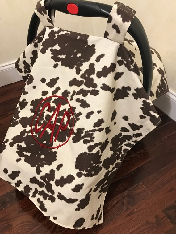 Personalized Cow/pony Hide Baby Car Seat Tent Cowboy Car Seat | Etsy