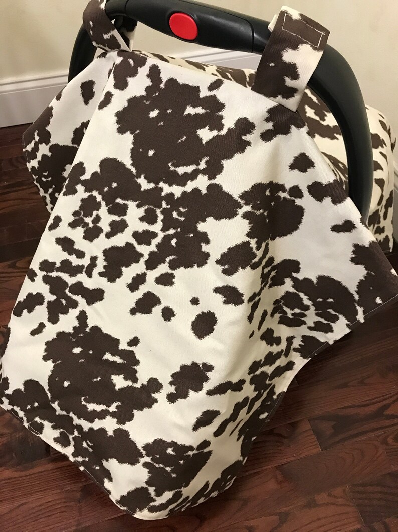 Personalized Cow/pony Hide Baby Car Seat Tent Cowboy Car Seat | Etsy