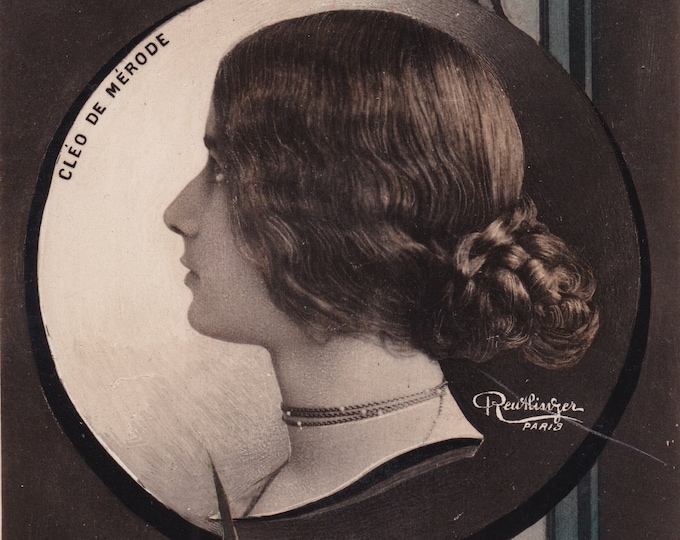 Cleo De Mérode Reutlinger Paris Beautiful Antique Postcard 1907 Photo ...