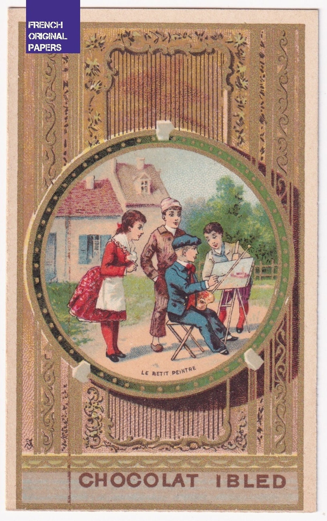 Top Condition! the Little Painter -french Victorian Trade Card 1895 ...