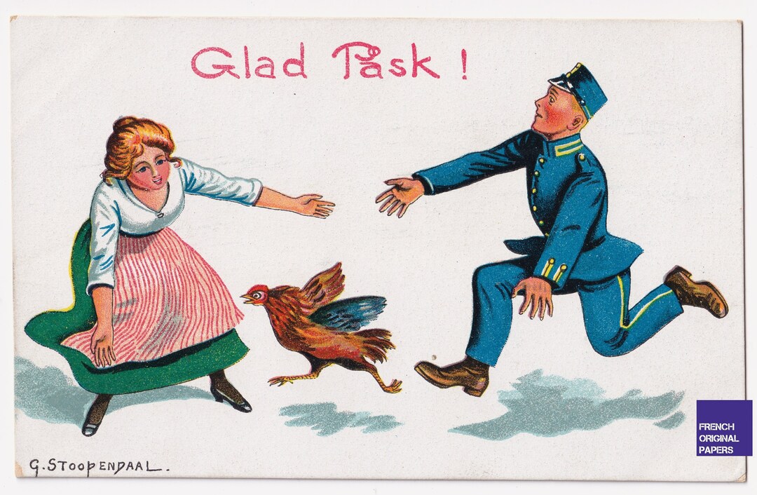 G Stoopendaal - Glad Påsk / Happy Easter 1915s - Lovely Old Swedish ...
