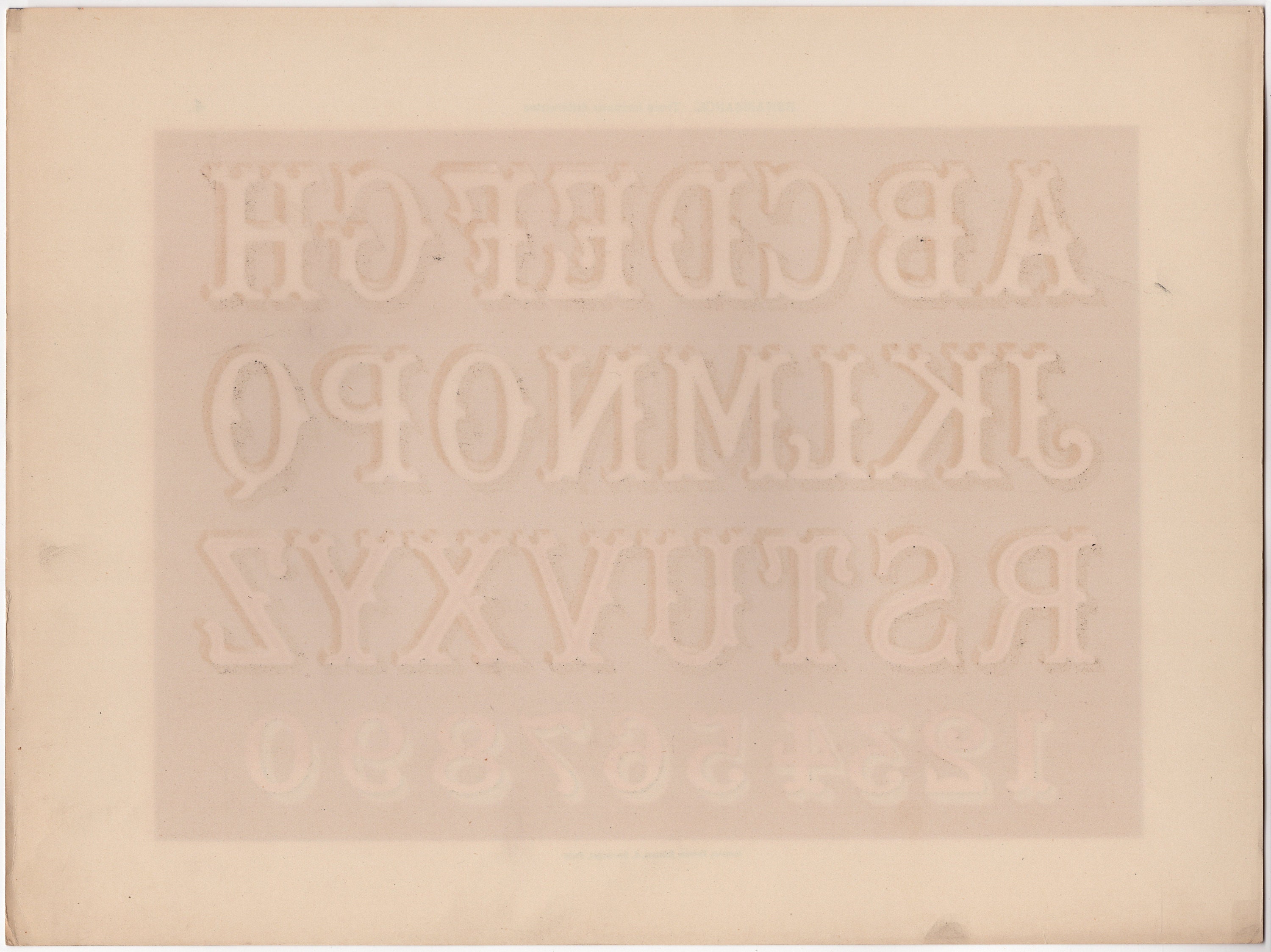 Renaissance Alphabet / Superb Lithography Print 1895 - Painter ABC Font ...