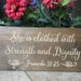 Custom Live Edge Sign With Black Letter Custom Bible Scripture Sign ...