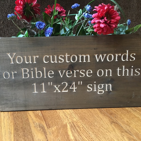 Scripture Wood Sign - Etsy