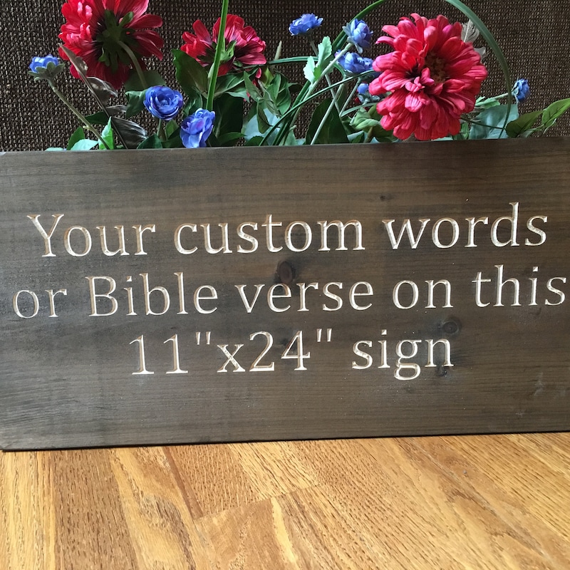 Wooden Bible Verse Sign - Etsy