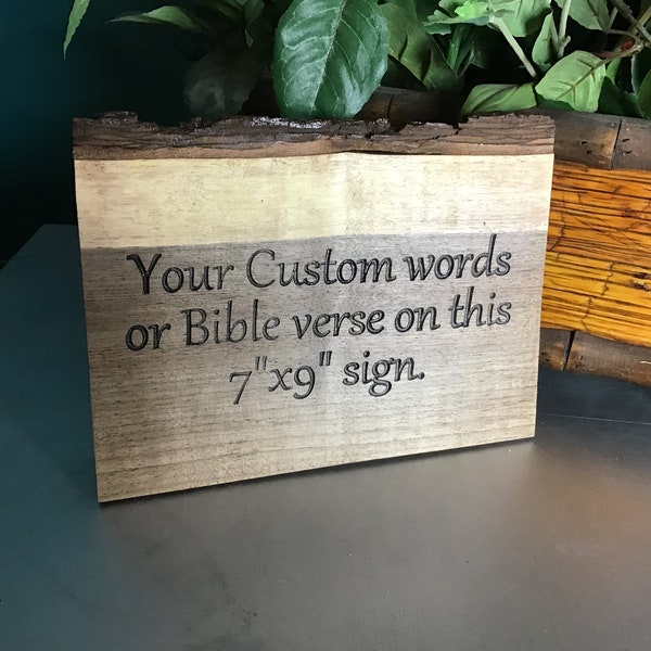 Scripture Wood Sign - Etsy