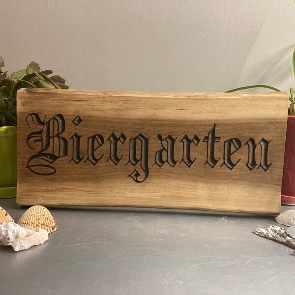 Biergarten Sign - Etsy