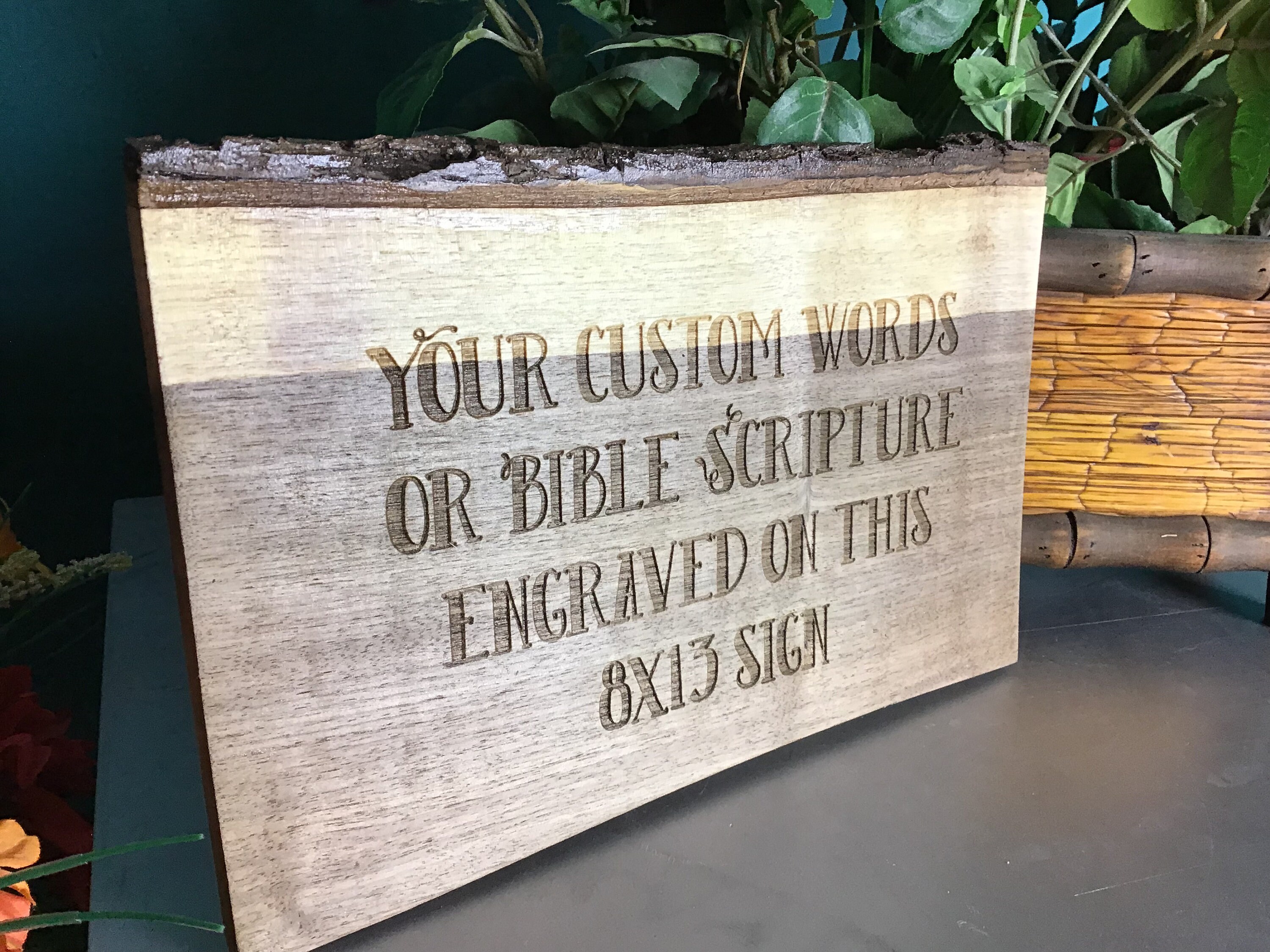 Custom Live Edge Sign Custom Bible Scripture Sign | Etsy